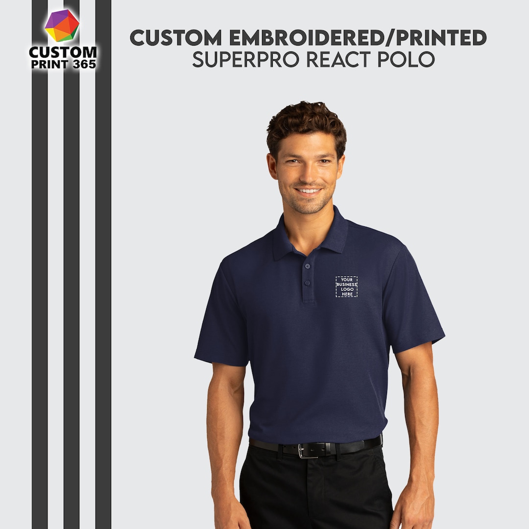 Custom Business Logo Polo T-shirt Customize Monogram Embroidered Polo Tshirt Cotton Polo Shirt ...