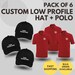Business Custom Polo Embroidered Custom Combo Pack of 3 Polos - Etsy