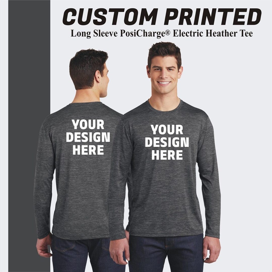 Custom Sport-tek Dri-fit Long Sleeve Tee: Personalized Team Shirt - Etsy