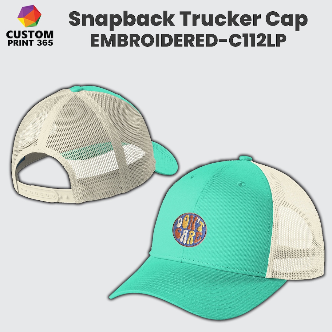 Customized Trucker Hat Custom Hat Custom Structured Cap Embroidered ...