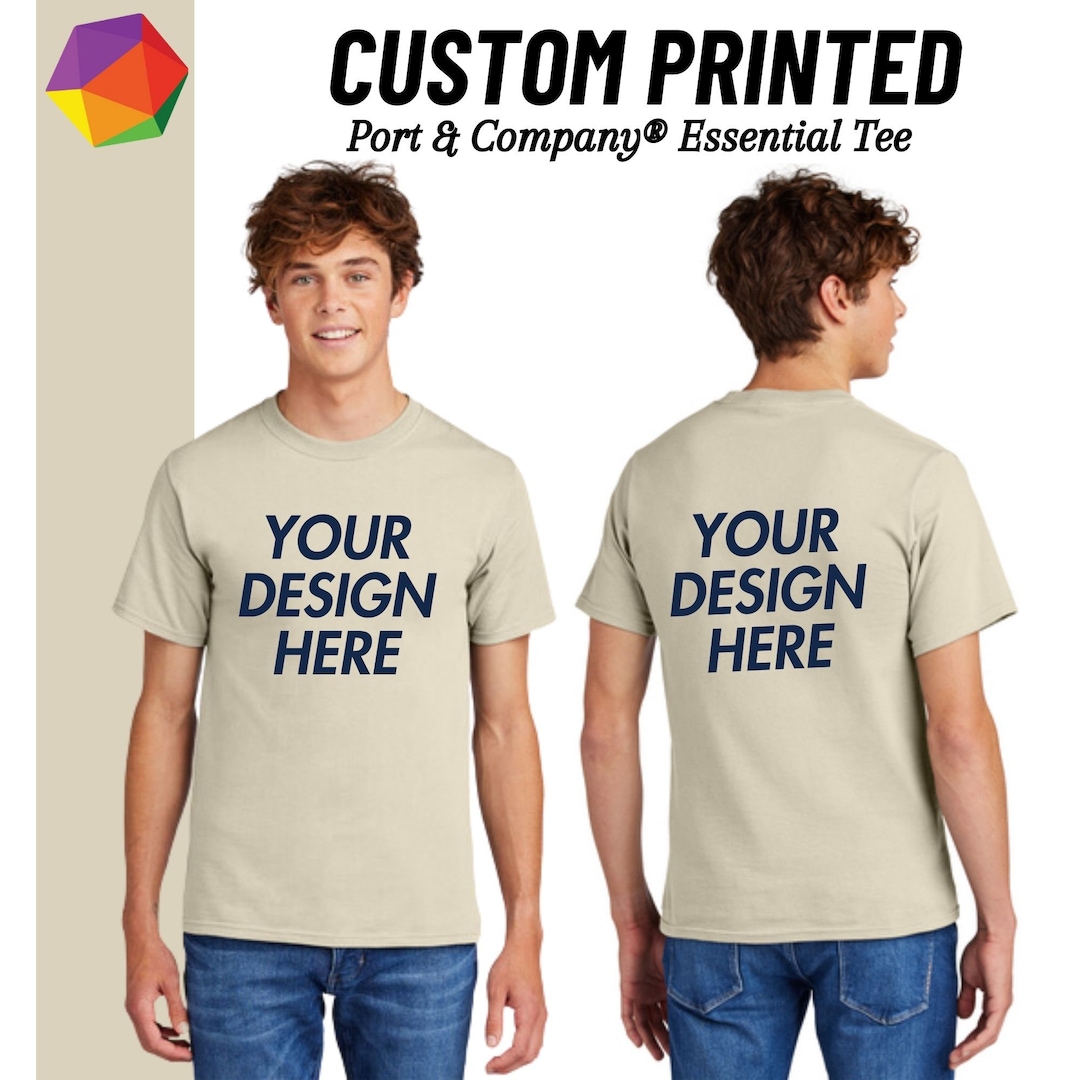 Custom Tshirts, Custom Text Shirt, Logo Design Shirt, Custom Front Back ...