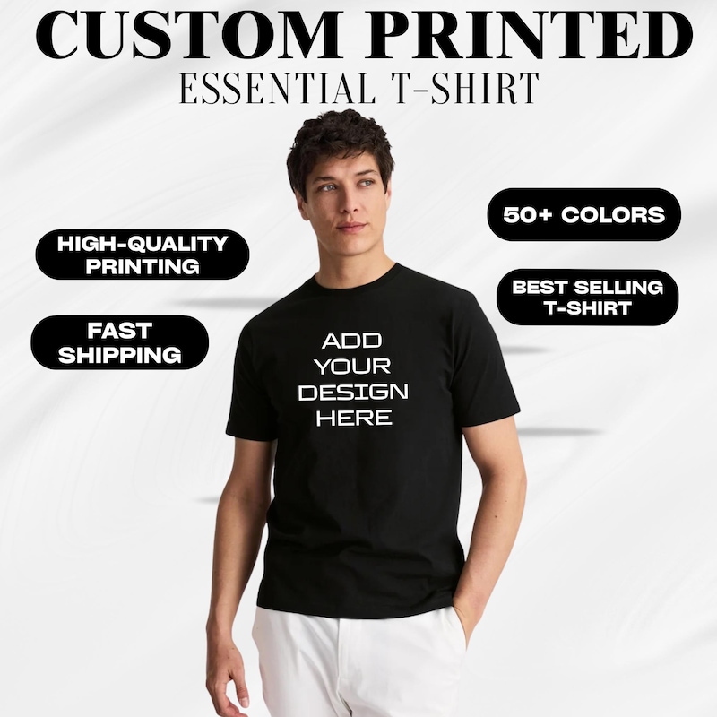 Custom Gold Logo Tshirt - Etsy