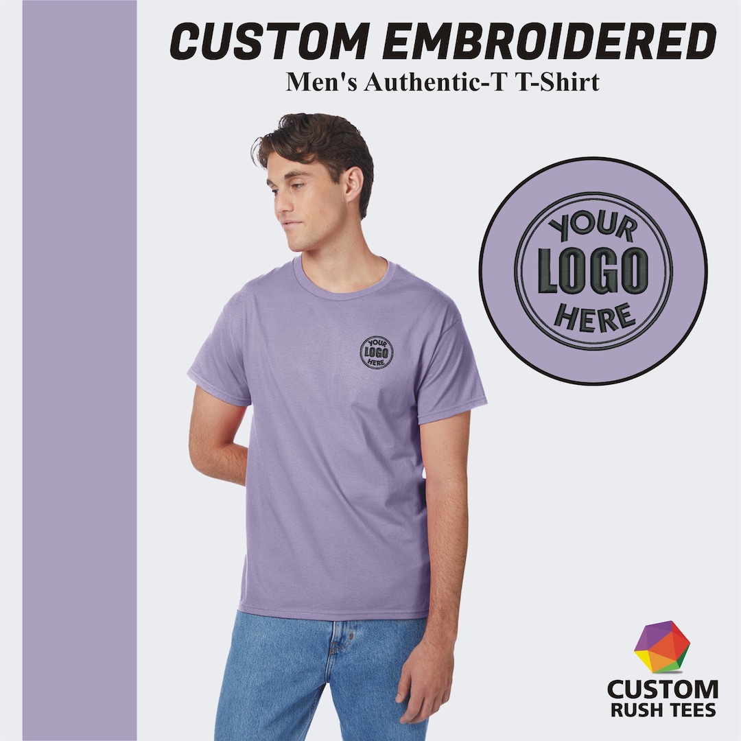 Custom Hanes® Mens Authentic Tshirt Custom Short Sleeve T-shirt Tshirt ...