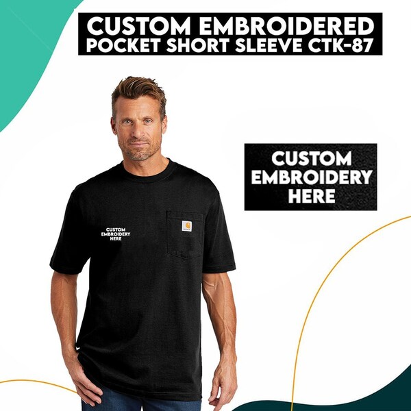 Personalized Shirt Embroidered Carhartt - Etsy