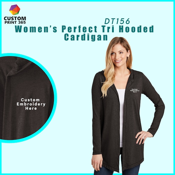 Embroidered Women's Cardigan Hooded Sweater - Etsy