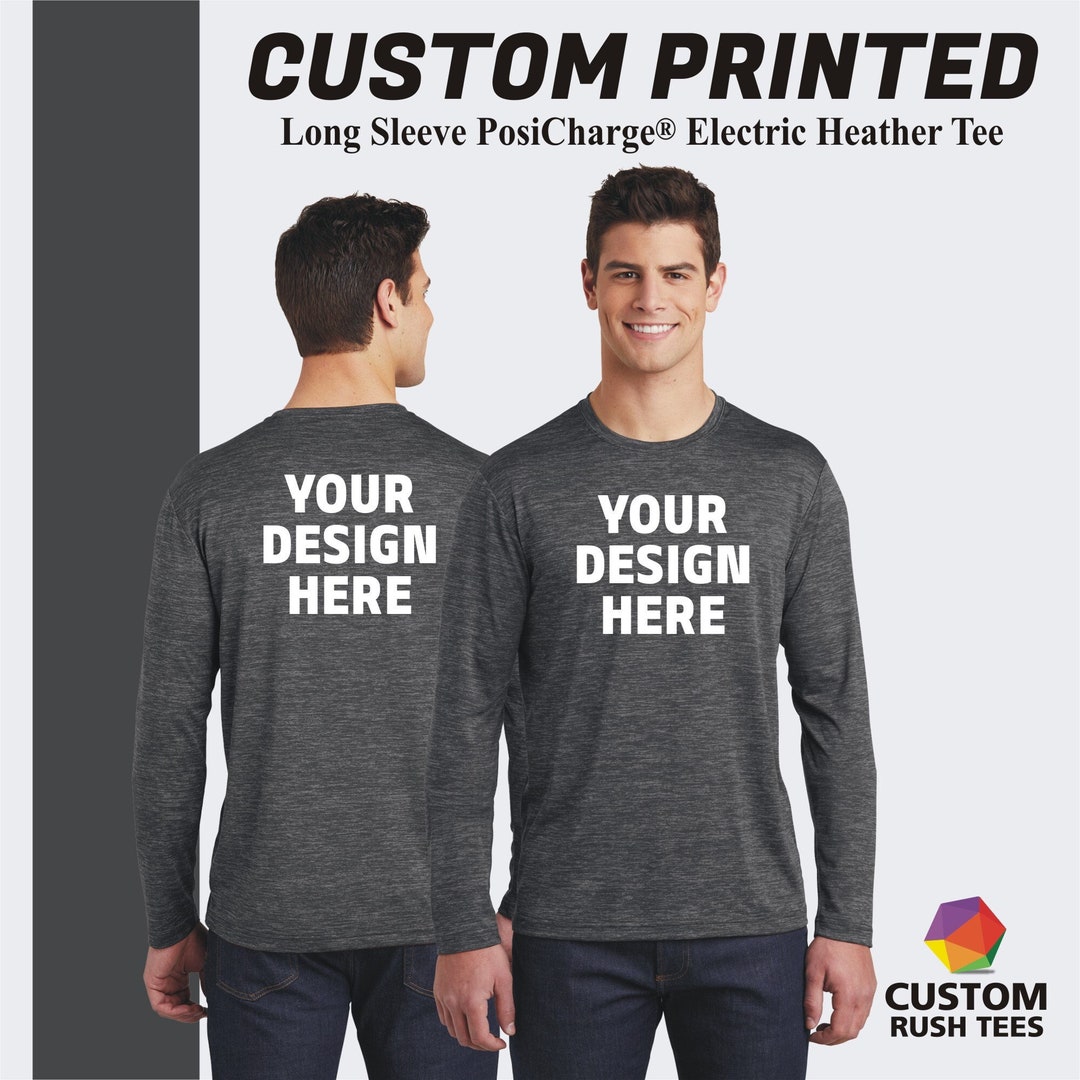 Sport-tek® Dri-fit Custom Long Sleeve Tee Shirt, Custom Moisture ...