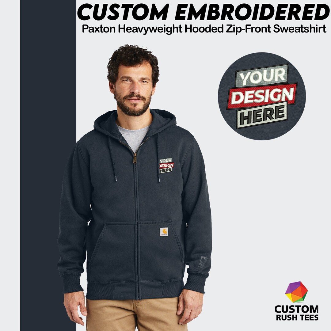 Carhartt ® Rain Defender Paxton Heavyweight Hooded Zip-front Sweatshirt ...