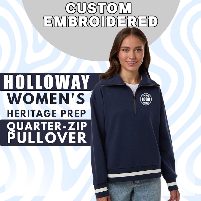 Custom Logo Quarter Zip, Customizable Sweatshirt, Team Uniforms ...