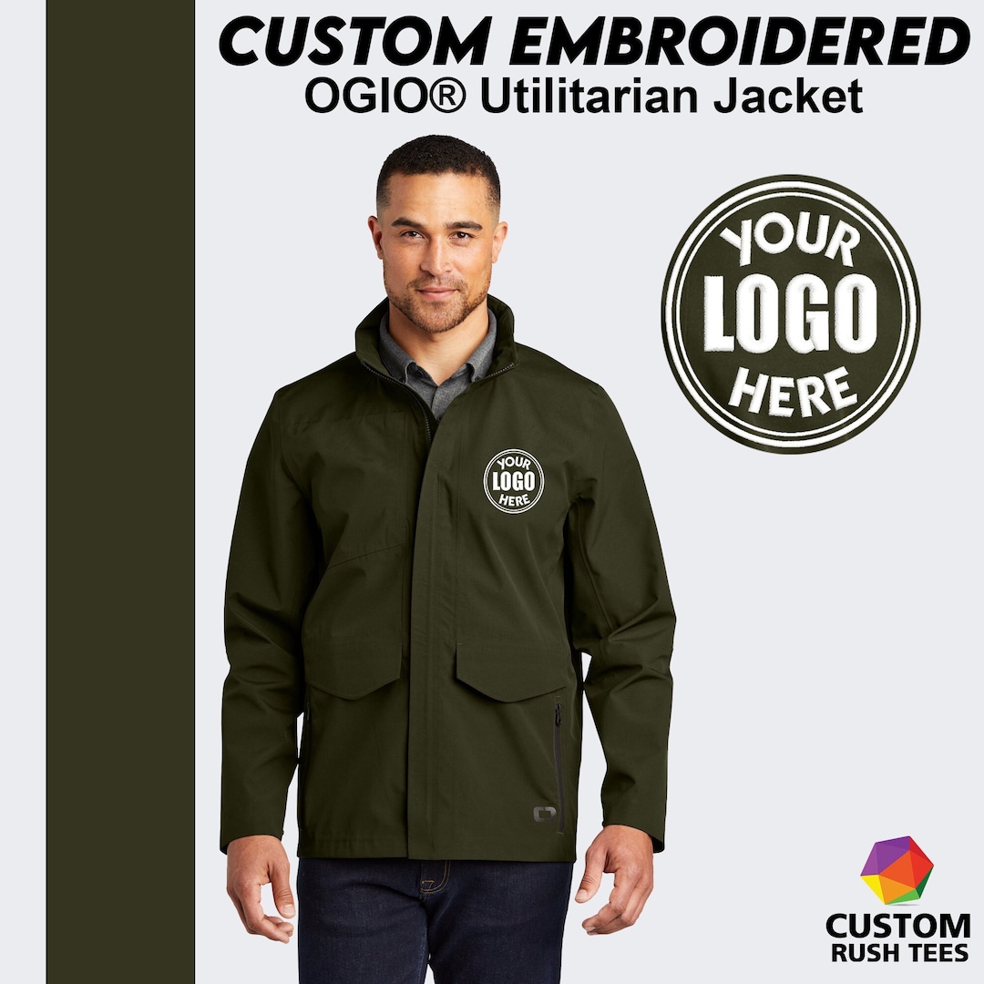OGIO® Custom Embroidered Jacket Custom Men's Utility - Etsy