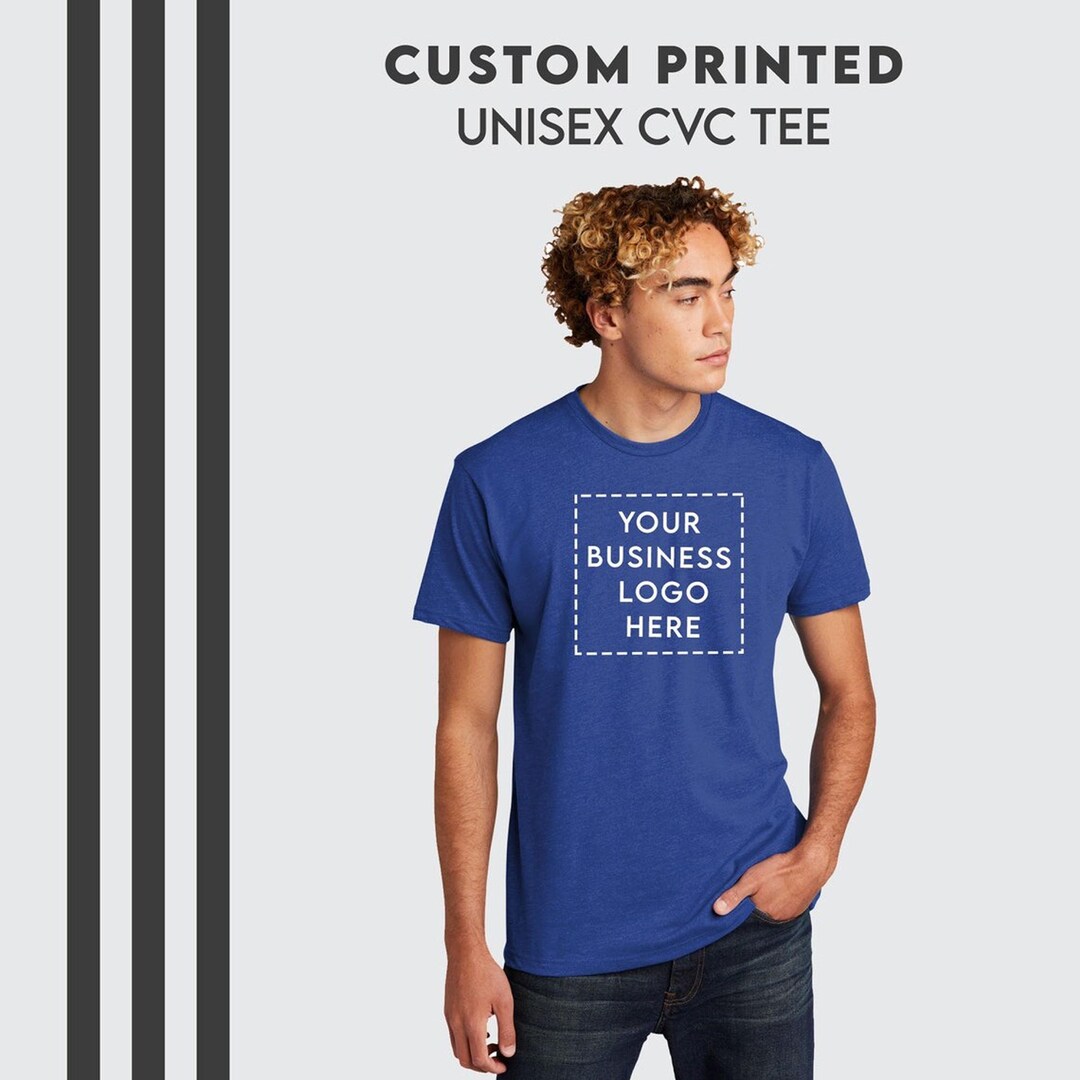 Custom Business Logo T-shirt Next Level Apparel® Tee Personalized Bulk ...