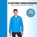Monogrammed Rain Jacket, Custom Embroidered Jacket, Custom Logo Design ...