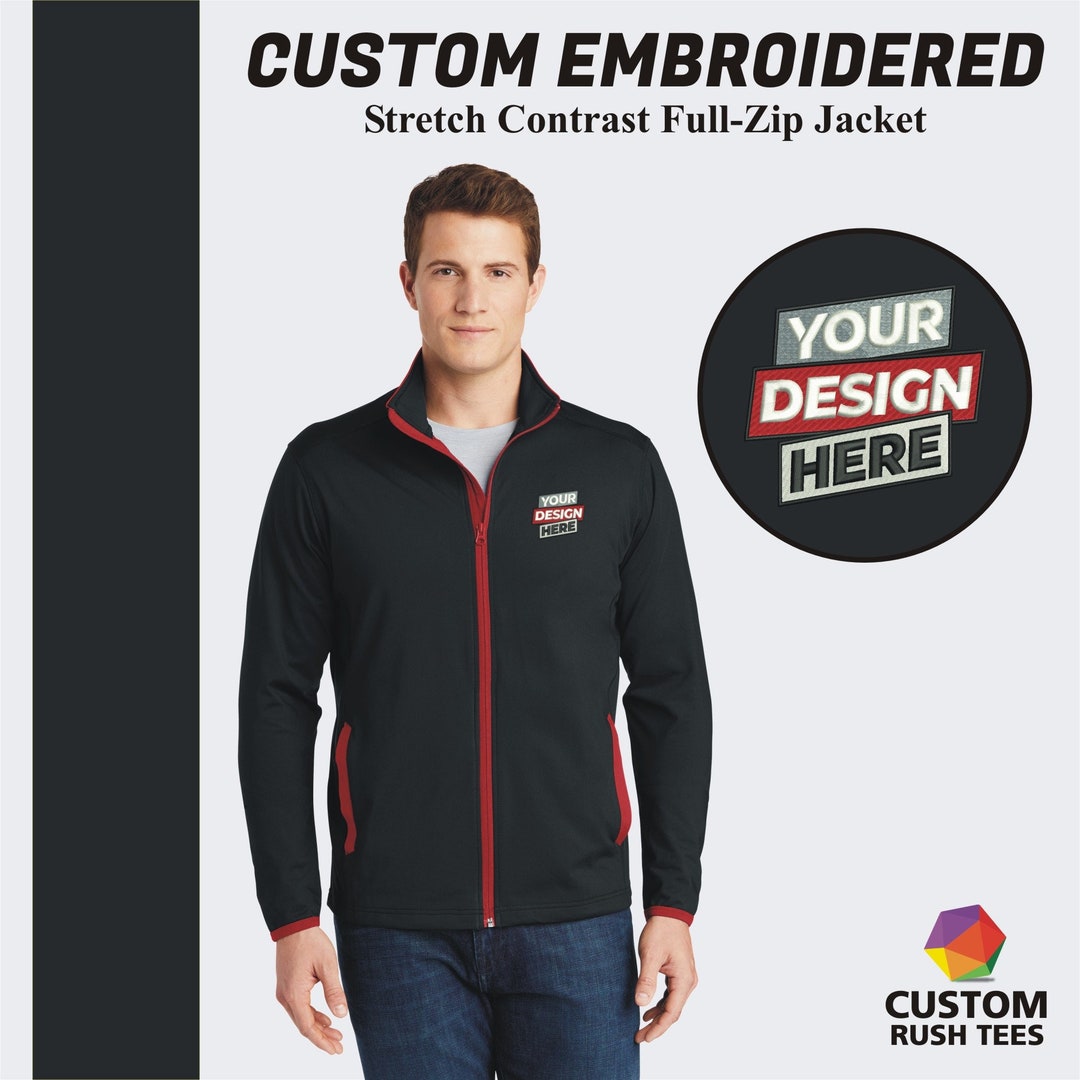 Custom Embroidered Sport-tek® Sports Full-zip Jacket, Fall Clothing ...