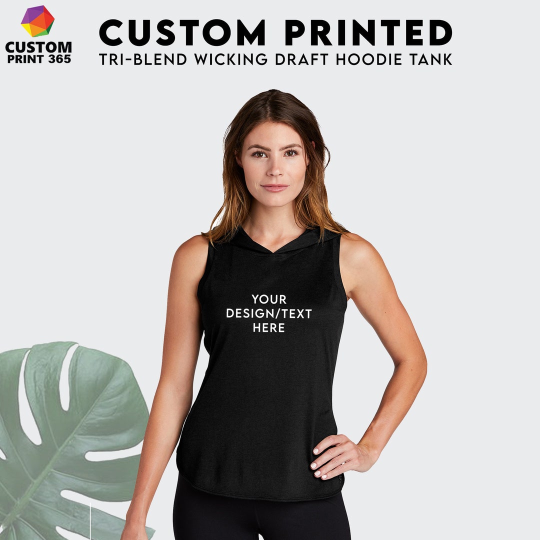 Custom Women Sleeve Less Hoodie Tank Custom Hooded Tank - Etsy