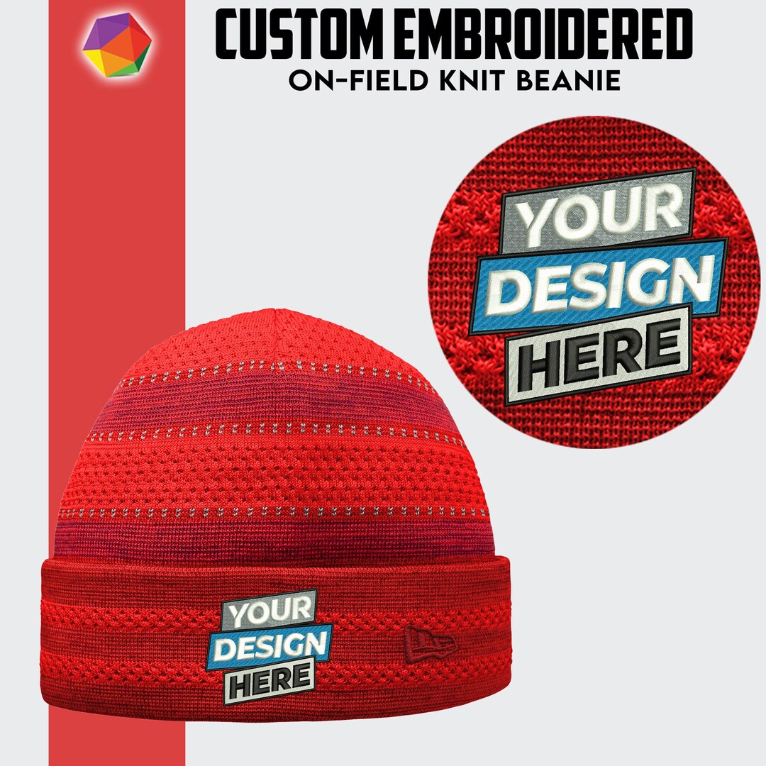 New Era® Custom Embroidered Beanie Custom Winter Hats - Etsy