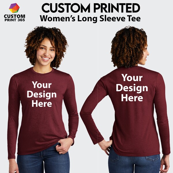 Custom Womens Long Sleeve Tshirts - Etsy