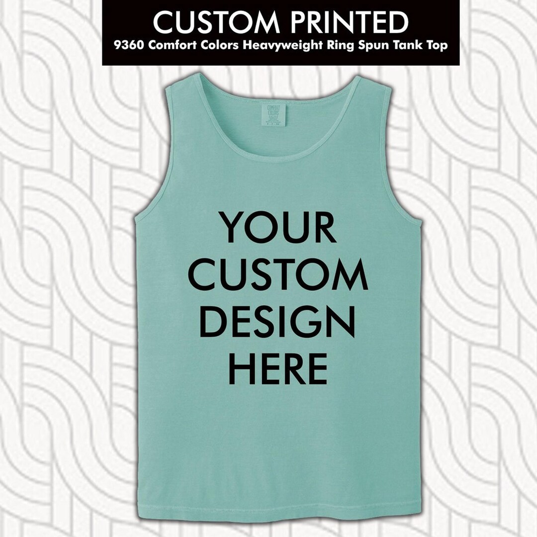 Unisex Ring Spun Tank Tops |custom Printing |personalized Design/text ...