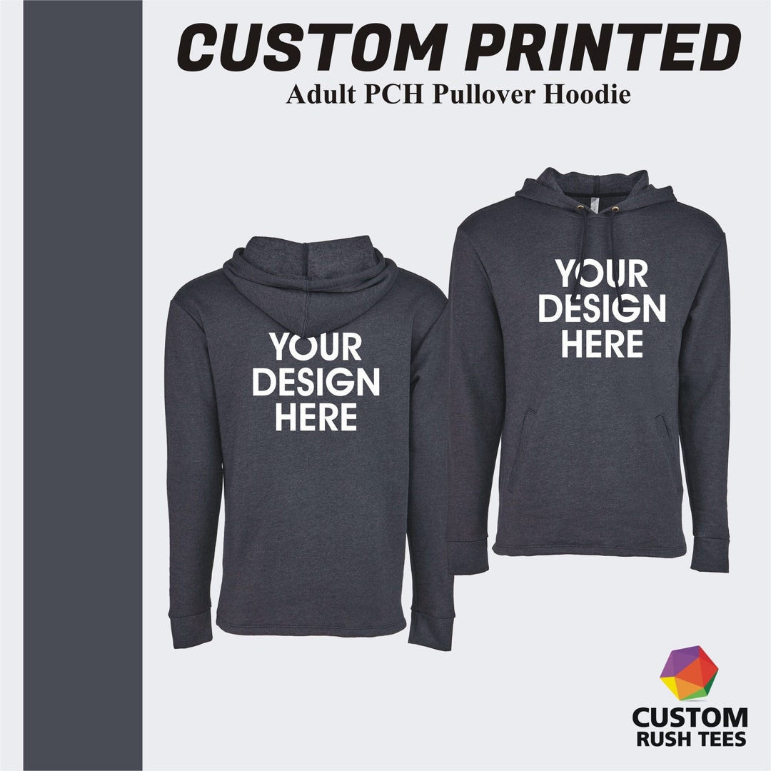 Business Logo Custom Men's Hoodie, Design Your Hoodie Words on Back ...