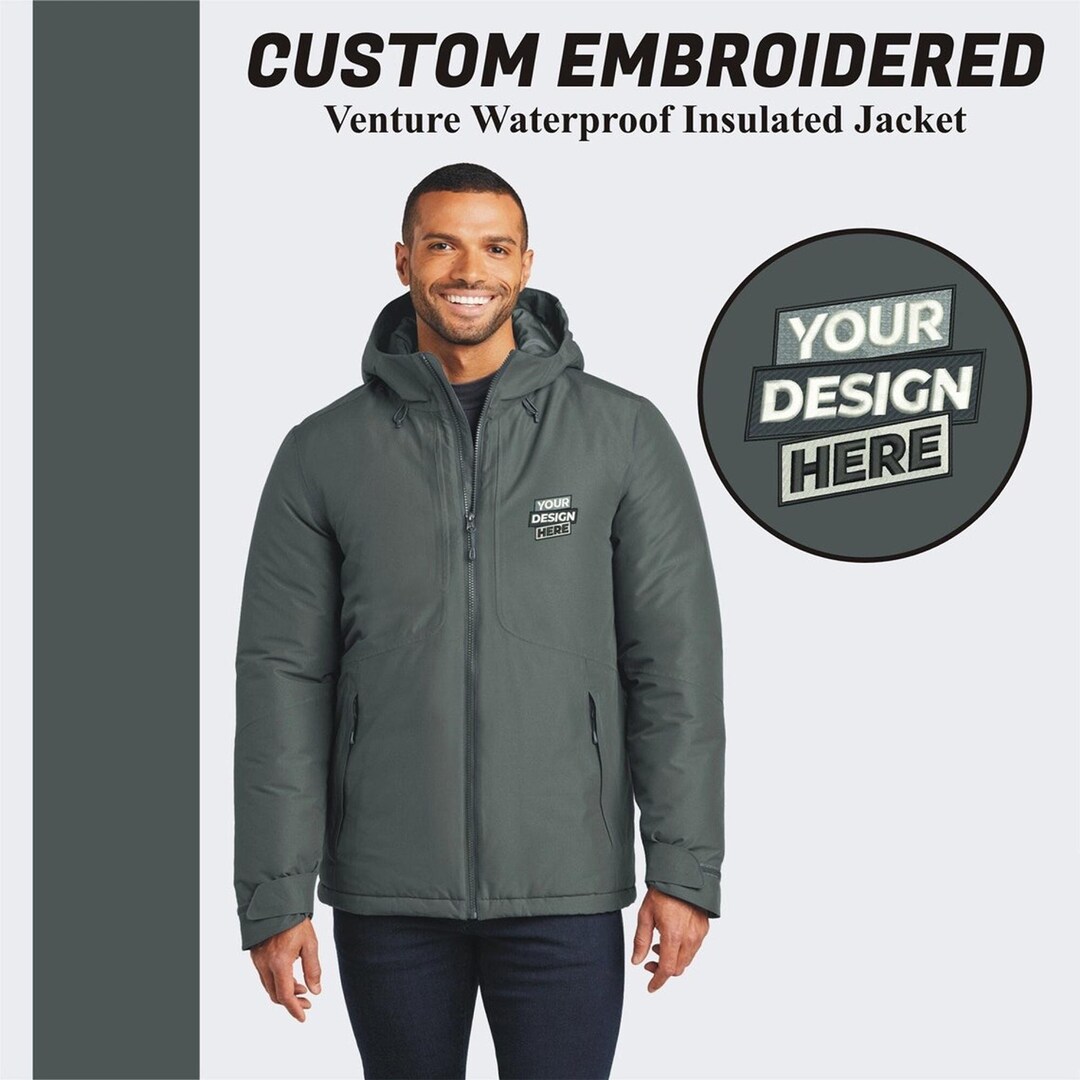 Port Authority® Waterproof Insulated Jacket Custom Zip up Jacket Custom ...