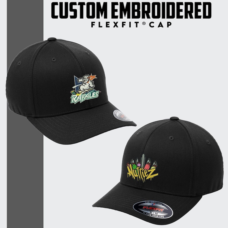 Custom Embroidered Flexfit Hat: Personalized Baseball Cap - Etsy