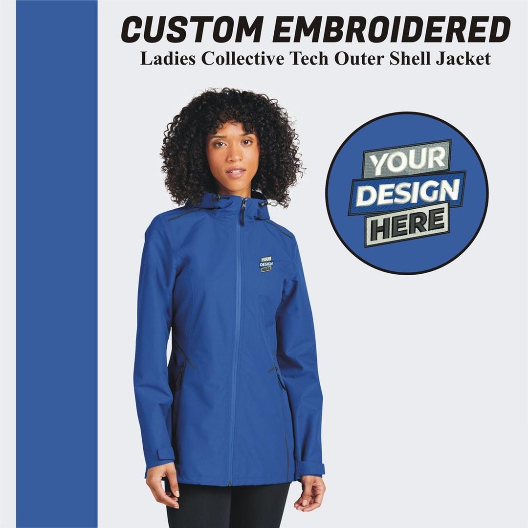 Women's Waterproof Jacket, Business Logo Jacket, Custom Embroidered ...