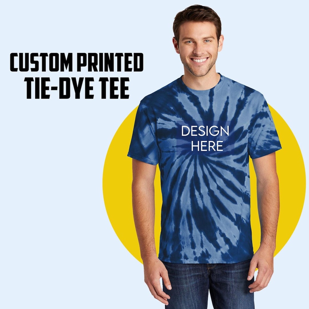 Custom Tie Dye T-shirt: Personalized Design, Text, or Image - Etsy