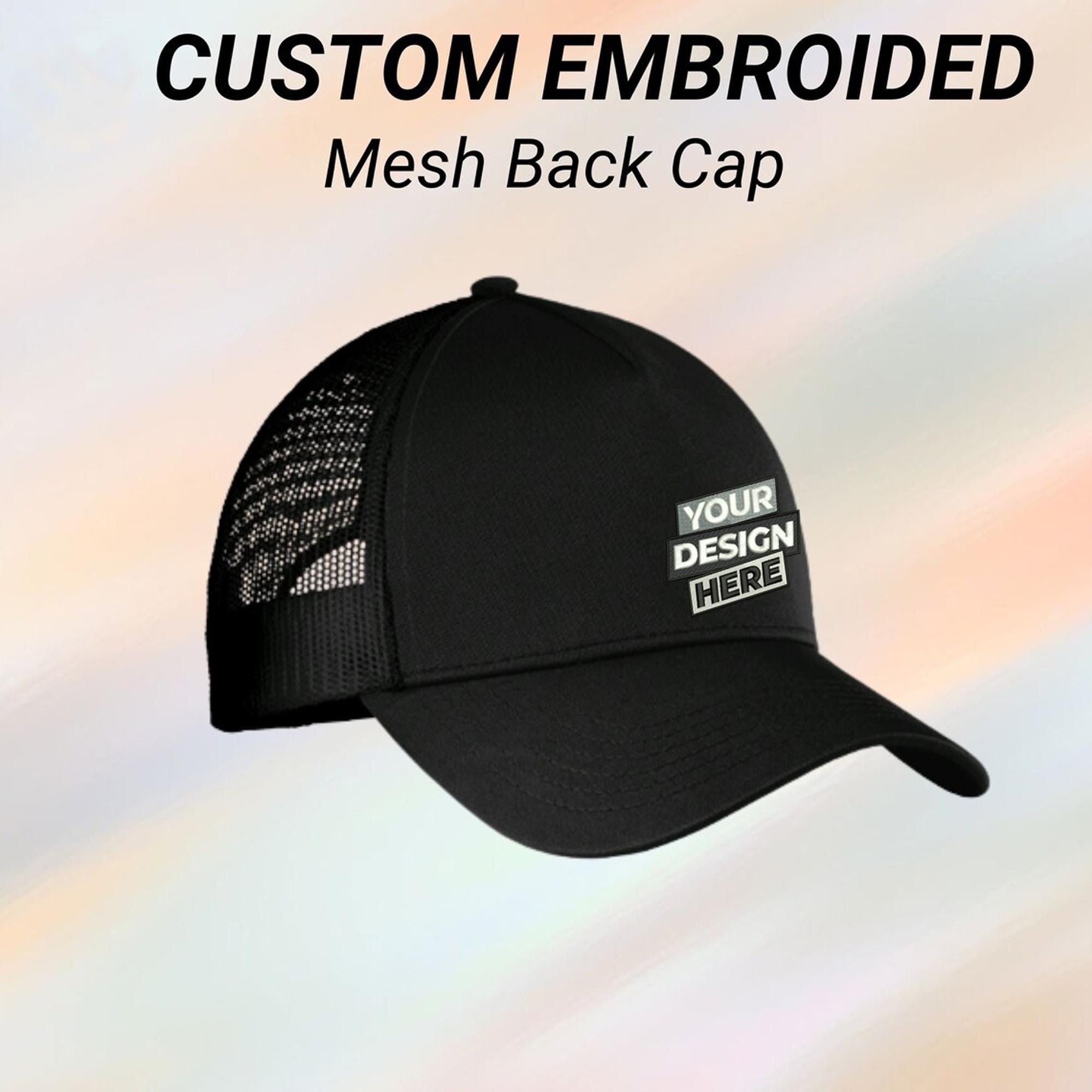 Custom Sport Tek Mesh Back Cap, Custom Embroidered Hat, Monogram Hat ...