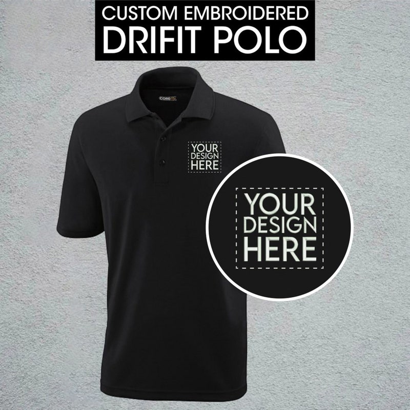 Embroidered Logos Polo - Etsy