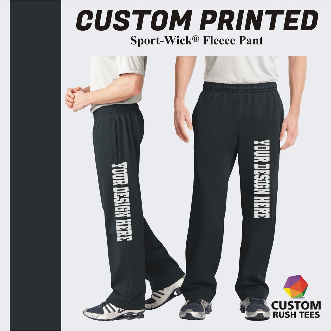 Custom Printed Fleece Pant Custom Pants Personalized Pant - Etsy