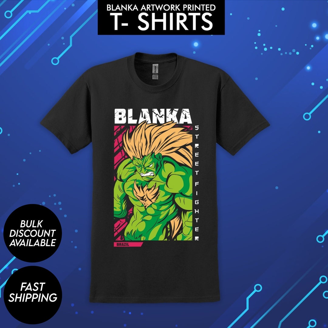 Blanka Street Fighter T-shirt: Retro Gaming Tee - Etsy