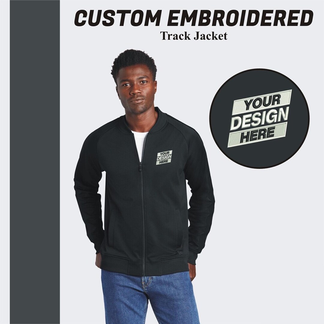Custom Bomber Jacket, Custom Embroidered Zip up Jacket, Running Jacket ...