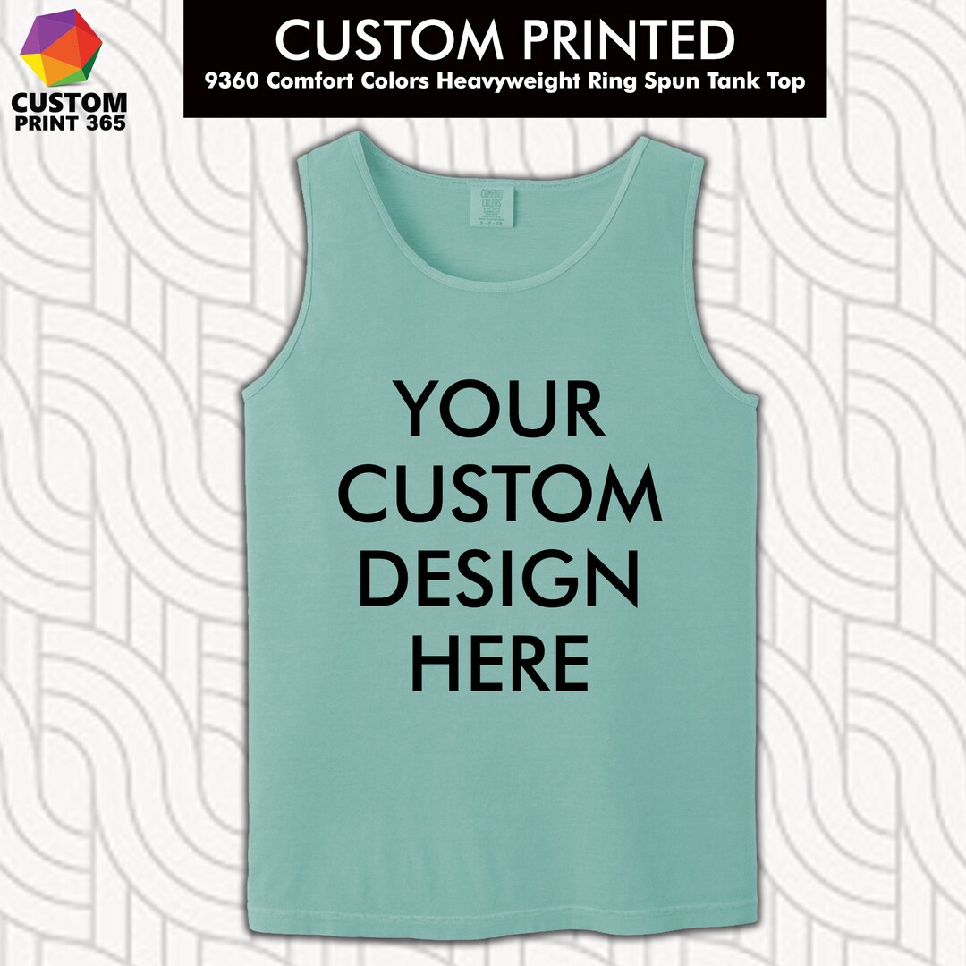 Unisex Ring Spun Tank Tops custom Printing personalized Design/text ...