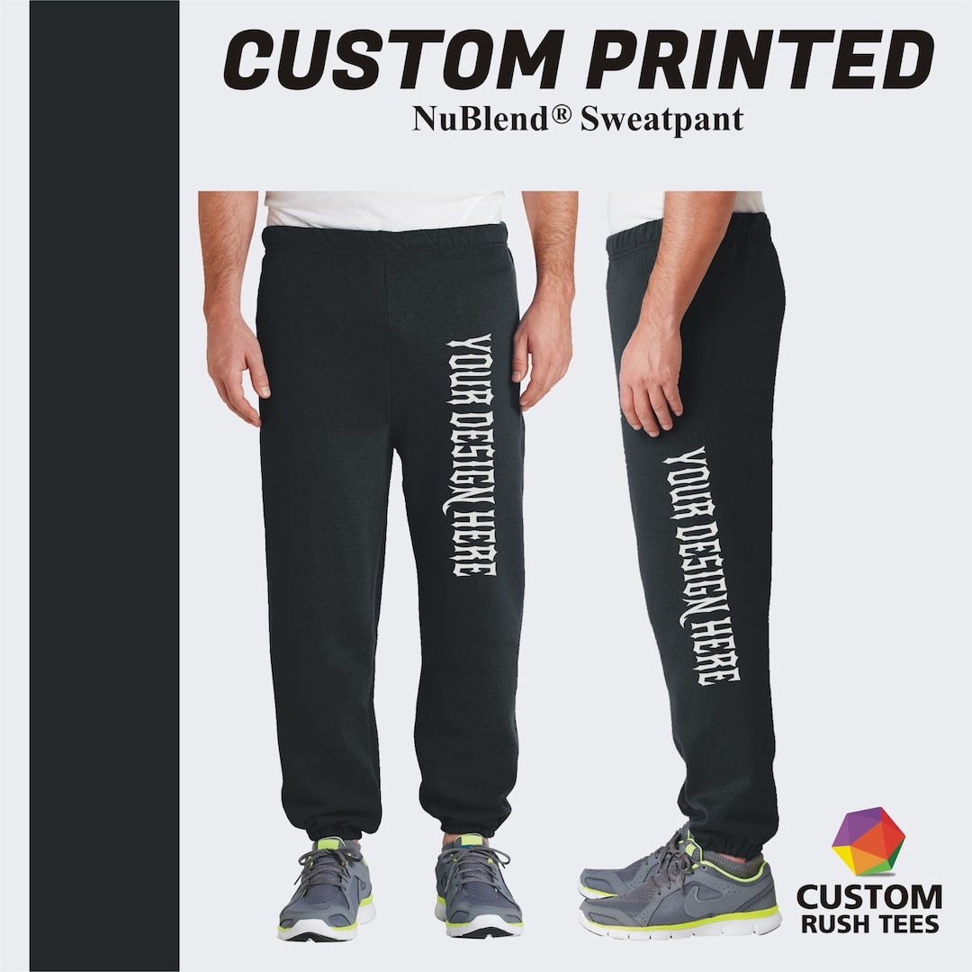 Custom Sweatpants, Custom Joggers Sweatpant, Gift for Him, Unisex ...