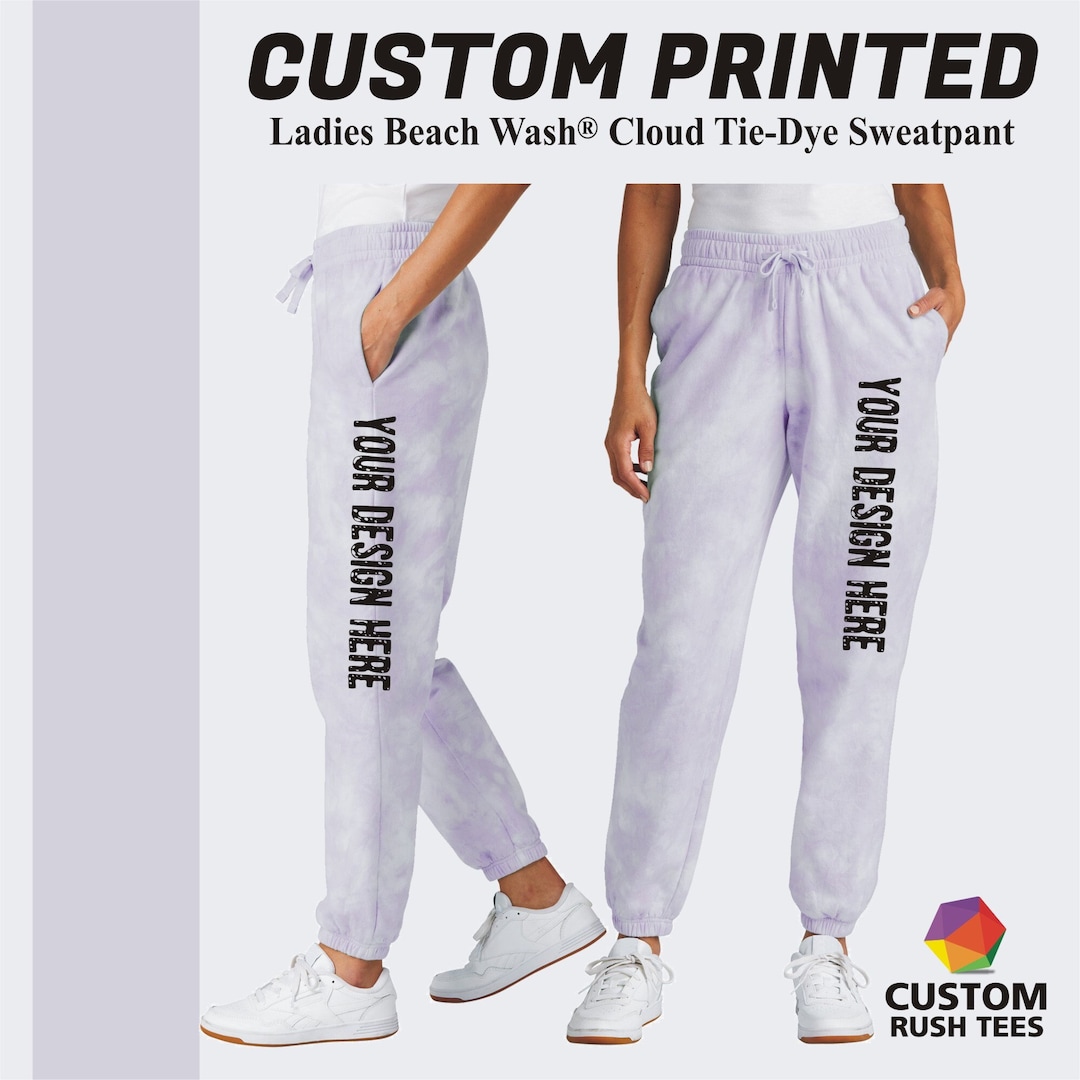 Custom Ladies Tie-dye Sweatpants, Custom Printed Sweatpant ...