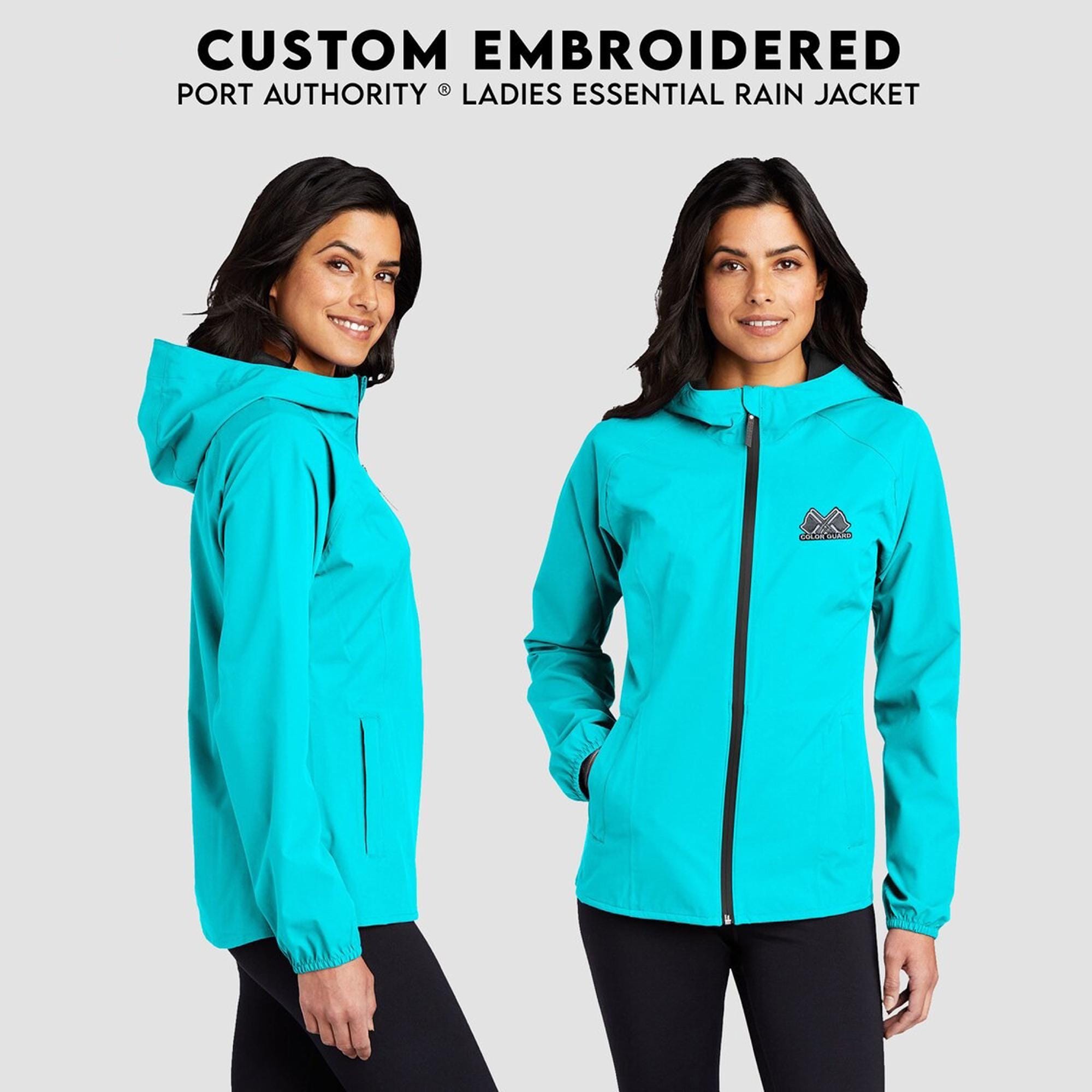 Monogrammed Rain Jacket: Custom Embroidered Ladies Soft Shell - Etsy