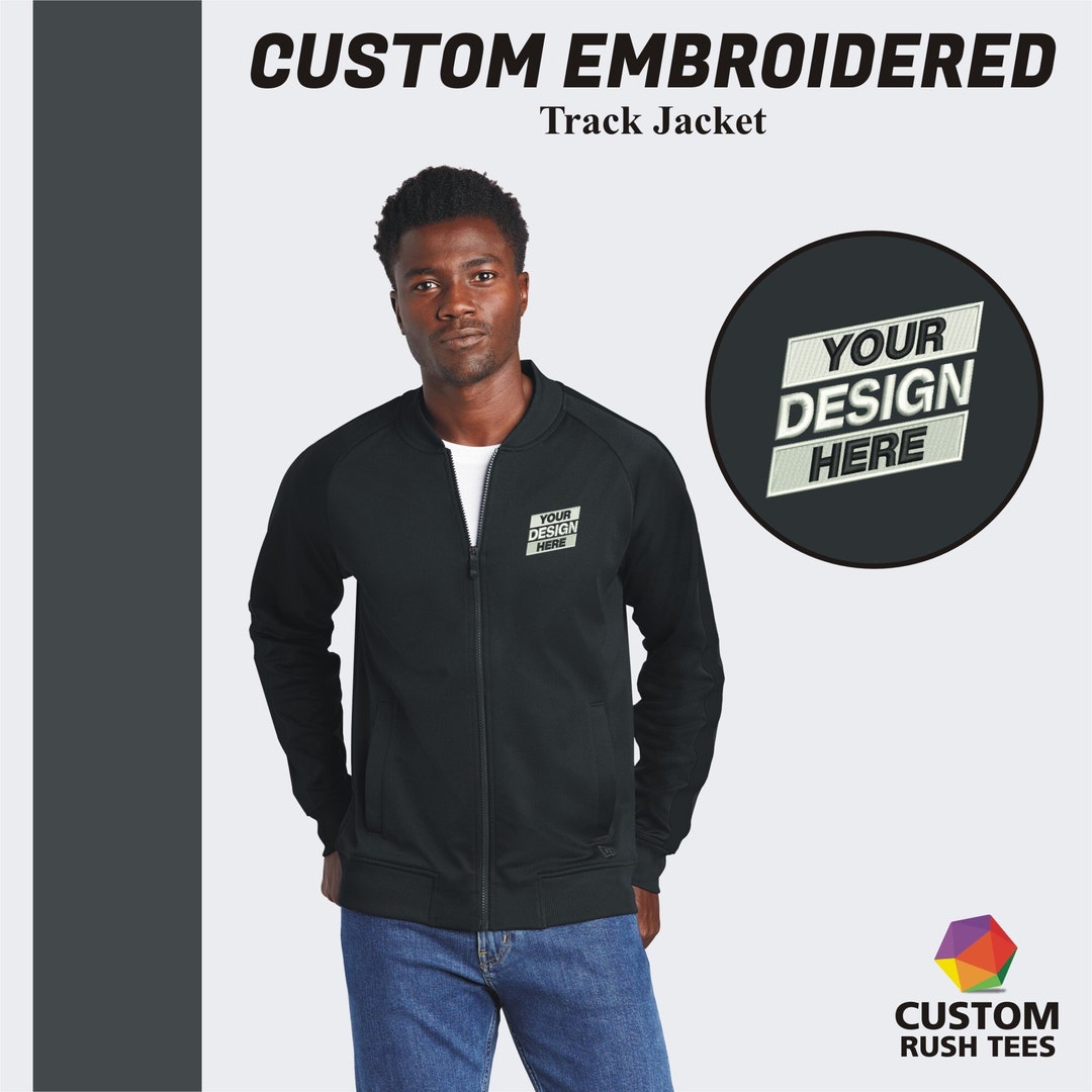 Custom Men's Stripe Jacket Custom Embroidered Full-zip Custom Track ...