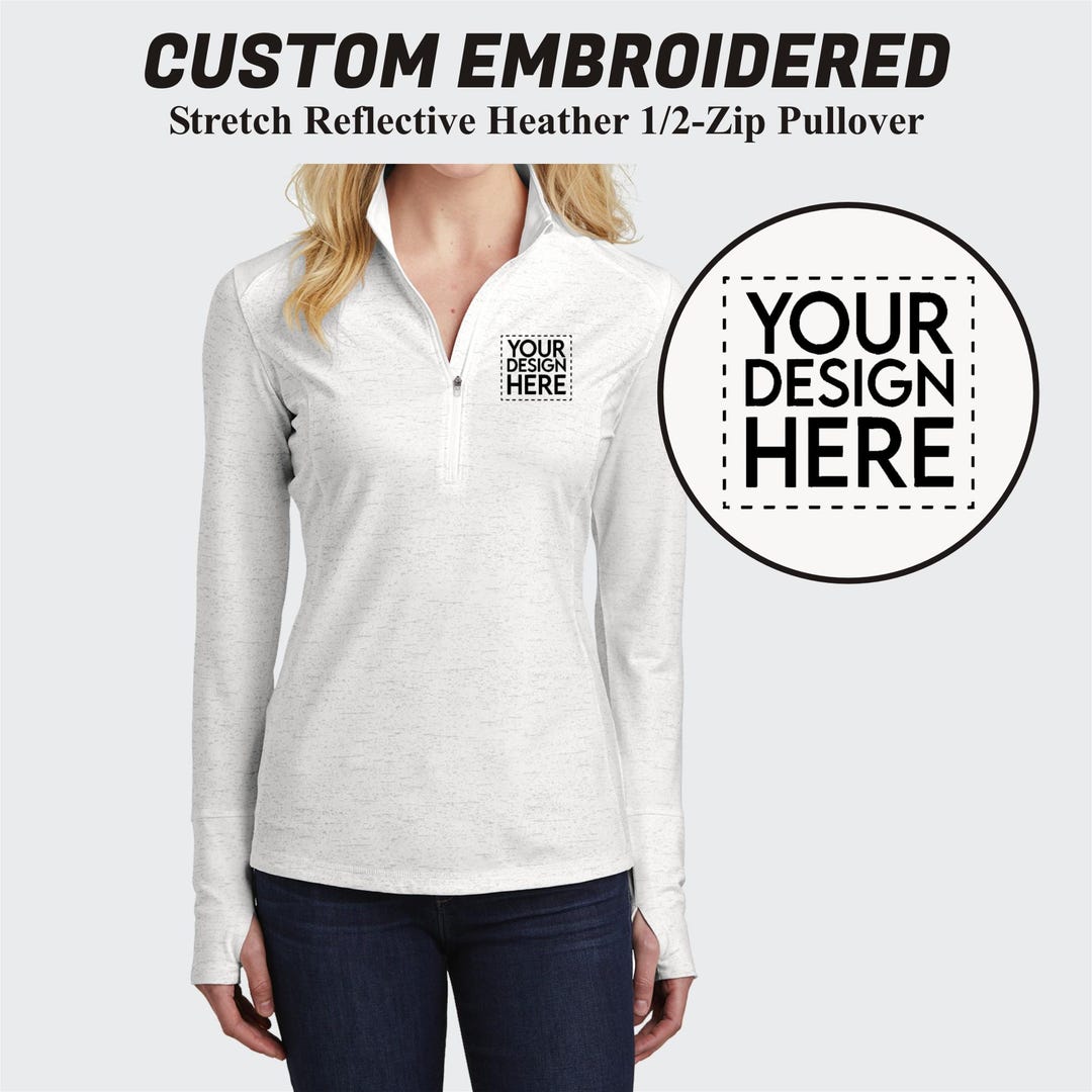Sport-tek® Women Embroidered 1/4 Zip Custom Quarter Zip Sweatshirt ...