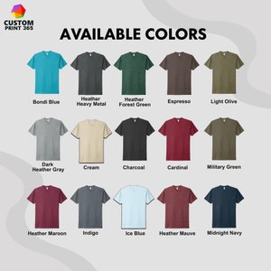 Personalized Request T Shirt - Next Level Apparel® Unisex Color Tee ...