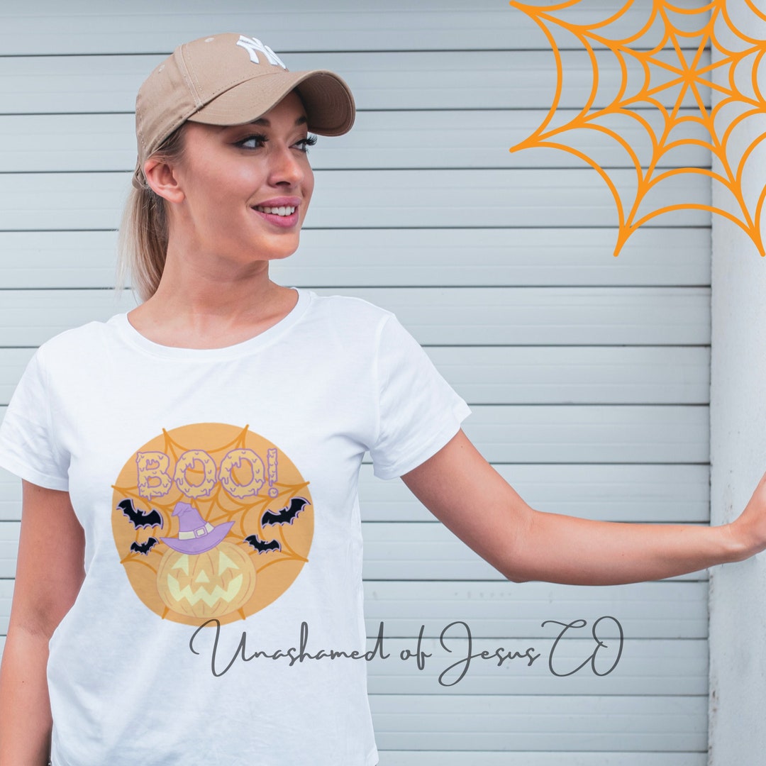 Halloween Boo Jack O Lantern Witch Hat Spider Web Bats - Etsy