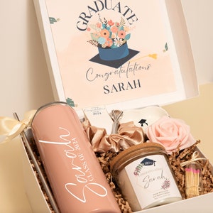 Graduation Gift Her Grad Gift Box Personalized Tumbler Gift Set Class ...