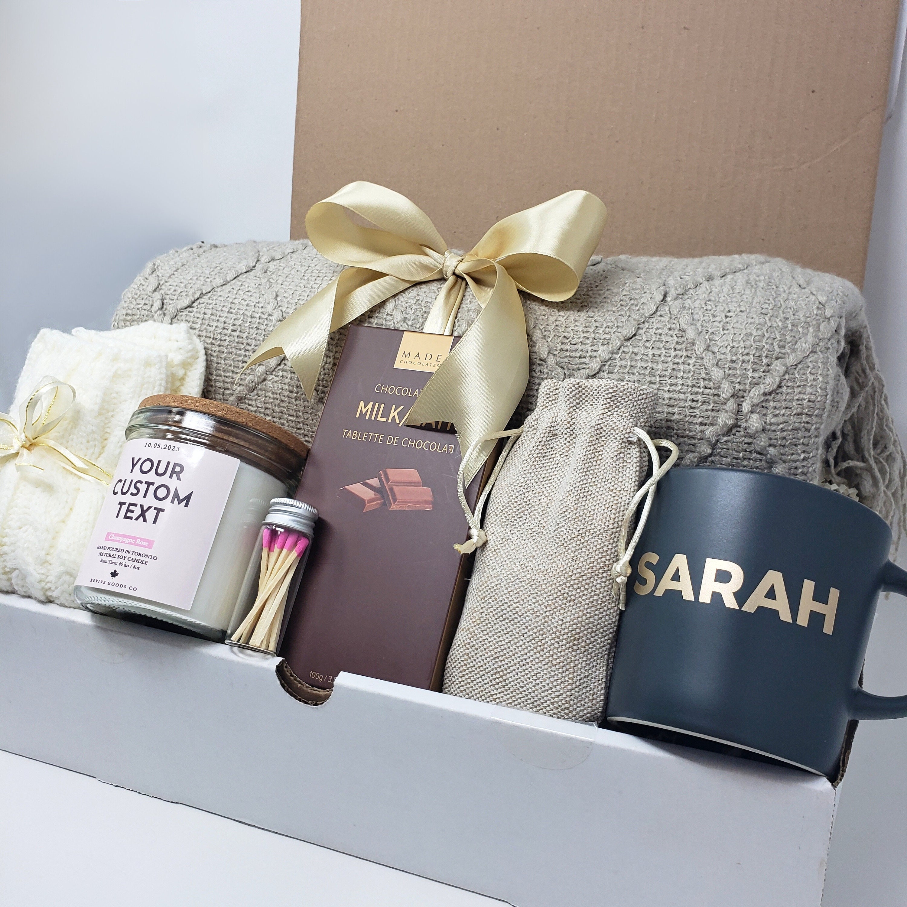 Employee Appreciation Gift Box With Blanket Hygge Gift Box for Employee ...