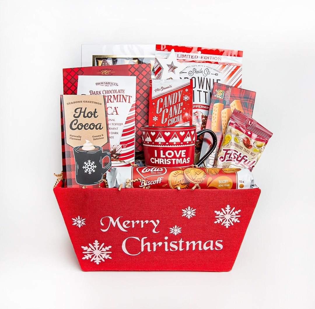 Teacher Christmas Gift Basket for Family Holiday Gift for Teacher Xmas ...
