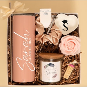 Graduation Gift Her Grad Gift Box Personalized Tumbler Gift Set Class ...