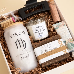 Zodiac Sign Gift Birthday Gift Box Personalized Star Sign Gift Tumbler ...