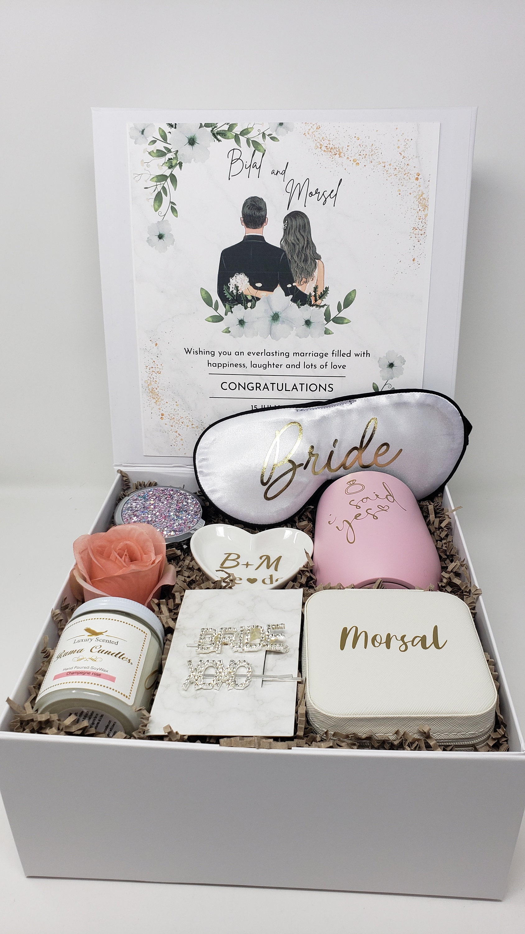 Personalized Empty Magnetic Gift Box With Name Bridesmaid - Etsy