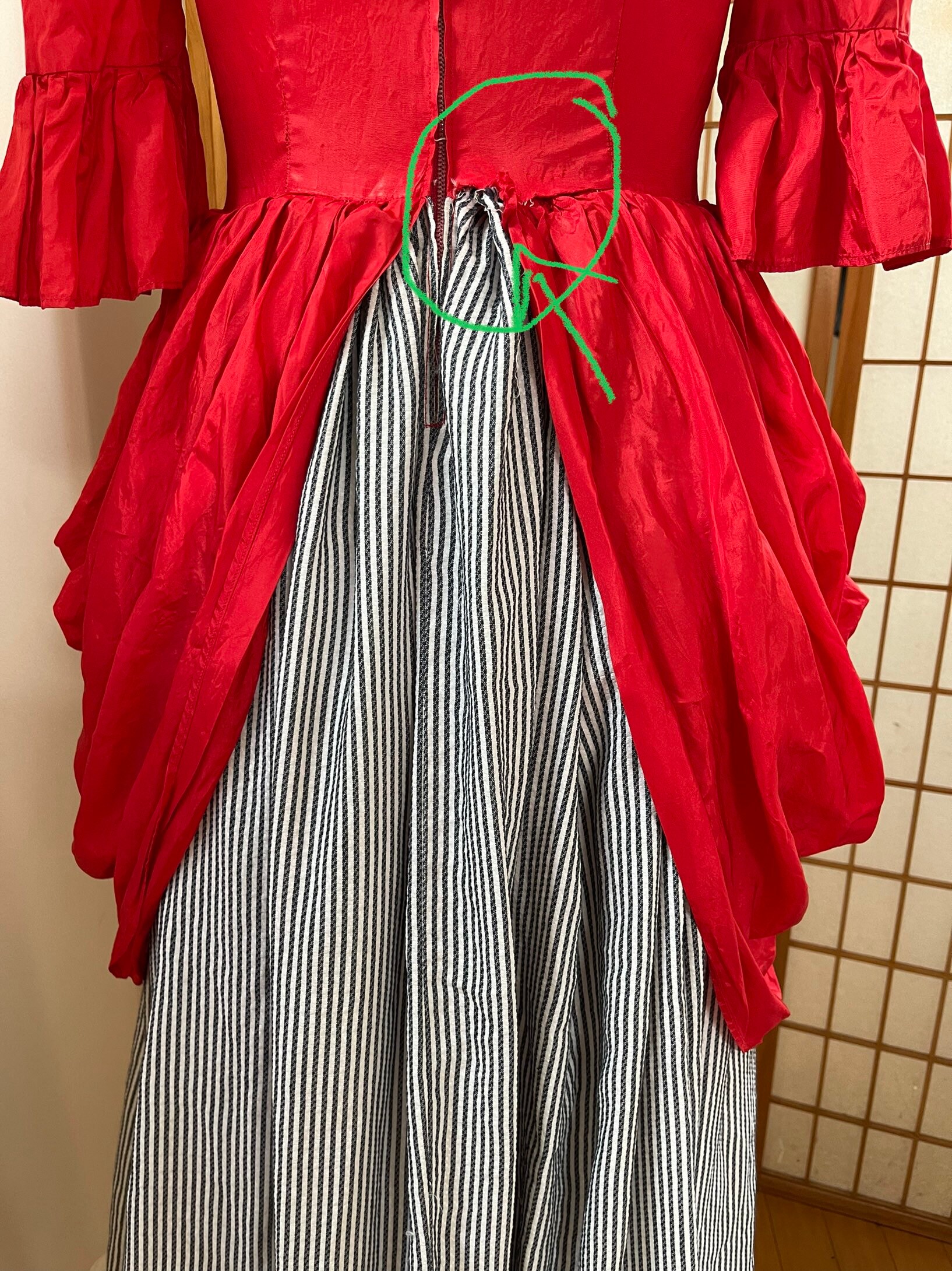 Beautiful Handmade Vintage Regency Style Ruched Peplum Party Dress ...