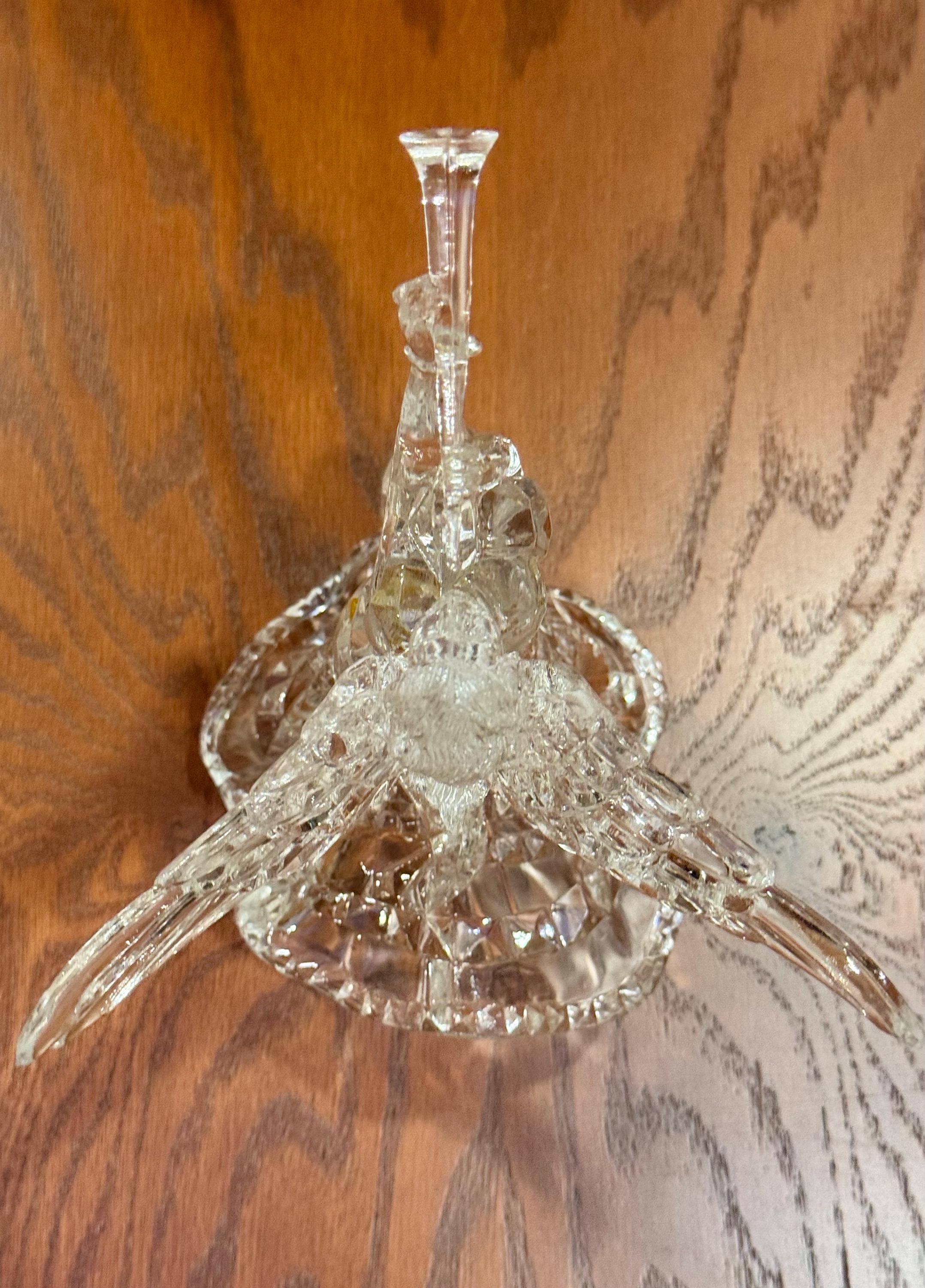 Christmas Tree Topper Beautiful Lucite Crystal Angel Gorgeous Detail ...