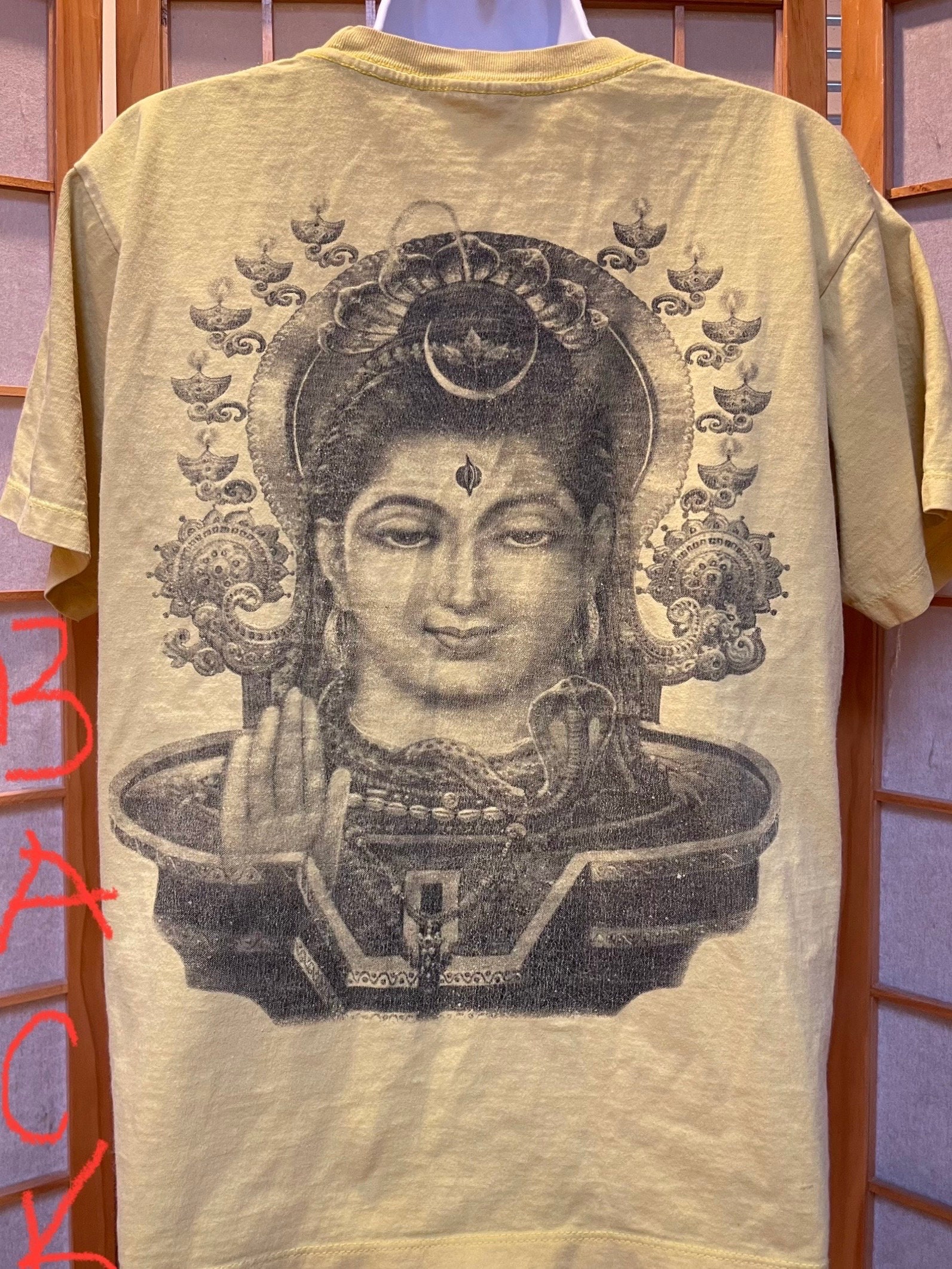 1990s Hindu Shiva Tee Shirt All Over Print Vintage Lord Shiva Perfectly ...