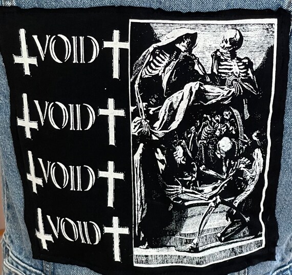 1980s VOID Back Patch Levis Vintage Vest Punk Grunge … - Gem