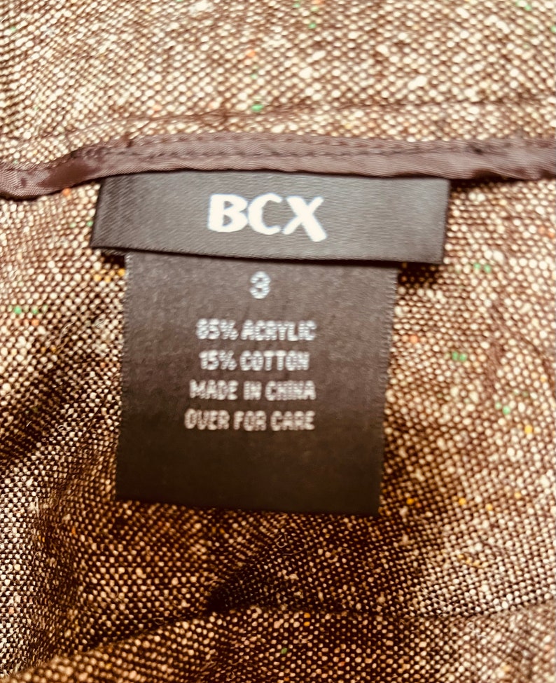 NWT Brown Popcorn Tweed Pleated Mini Skirt / Micro Skirt New With Tags ...