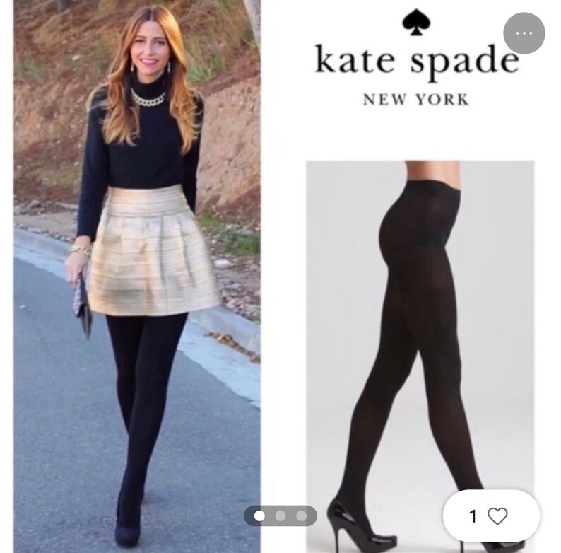 90s Kate Spade Cobalt Blue Textured Tights / Stockings Beautiful Color ...